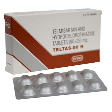 TELTAS- 80H (TELMISARTAN 80MG/HYDROCHLOROTHIAZIDE 25MG) -30 TABLETS ...