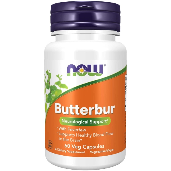 Now butterbur Extract 75mg with feverfew 60 veg capsules - Ehealth Kenya