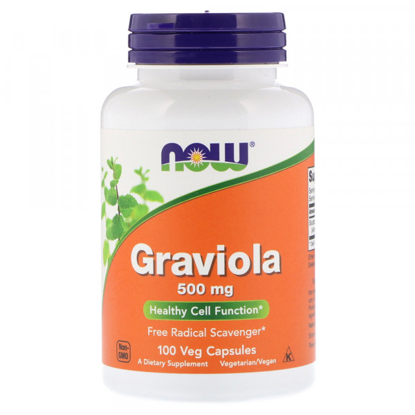 Now Graviola 500 Mg 100 veg Capsules - Ehealth Kenya