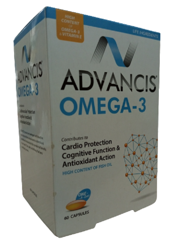 Advancis Omega-3/High content of fish oil-60 capsules - Ehealth Kenya